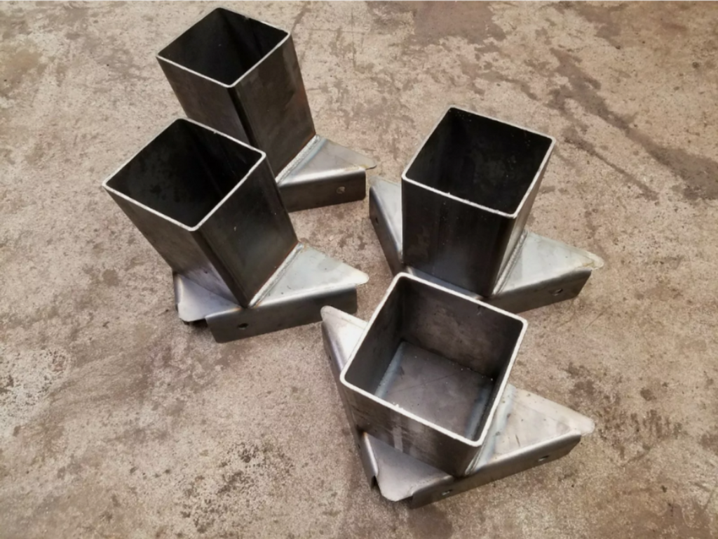 Elevated Deer Blinds Elevators 4x4 Elevator Brackets, Double Angled ...